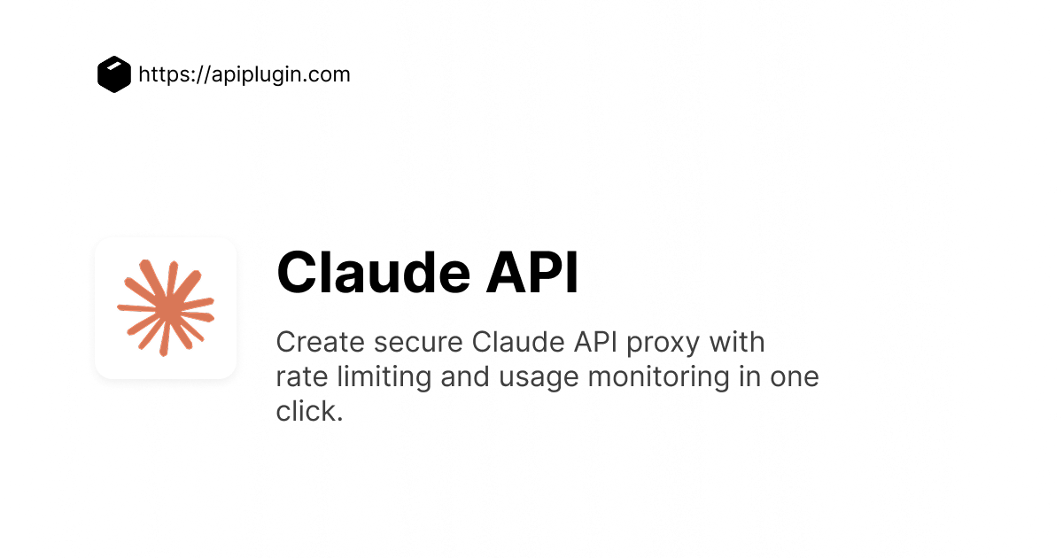 Claude API Proxy - API Plugin Claude API Proxy - API Plugin