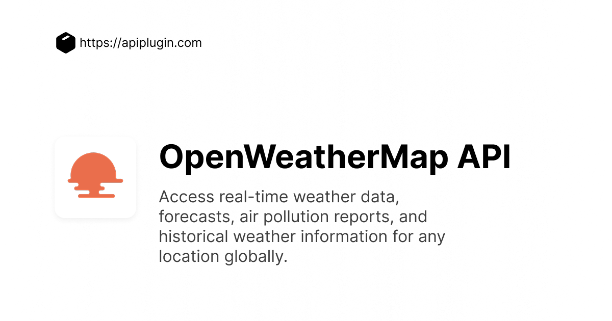 OpenWeatherMap API Proxy - API Plugin