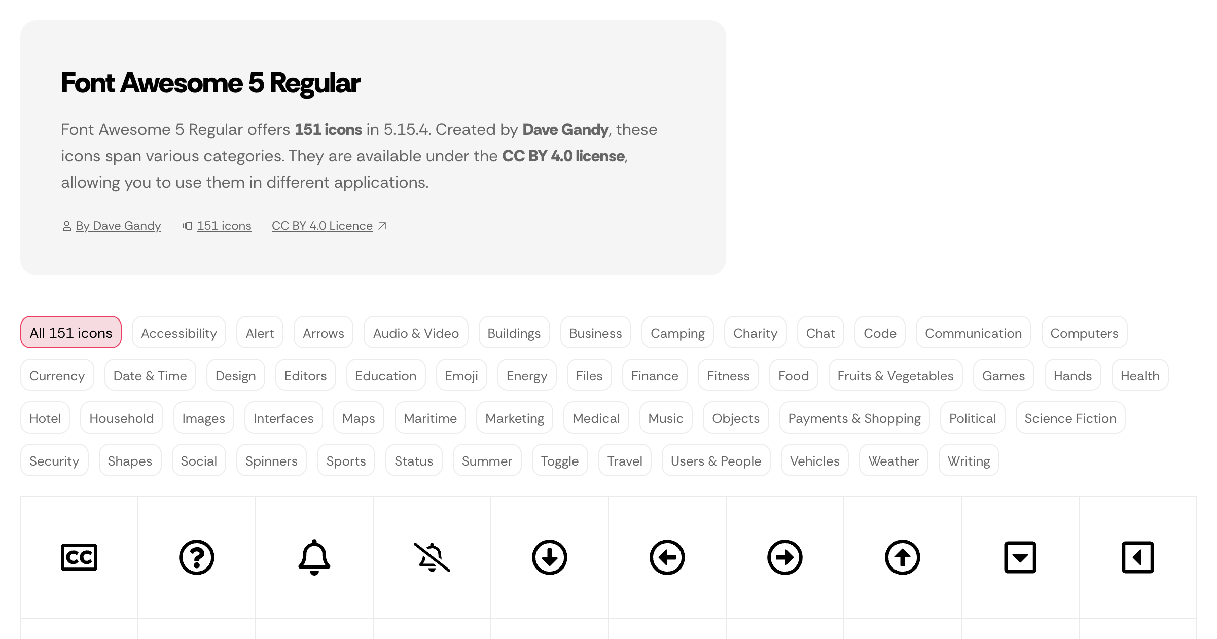 Font Awesome 5 Regular SVG free icons collection — Iconbuddy