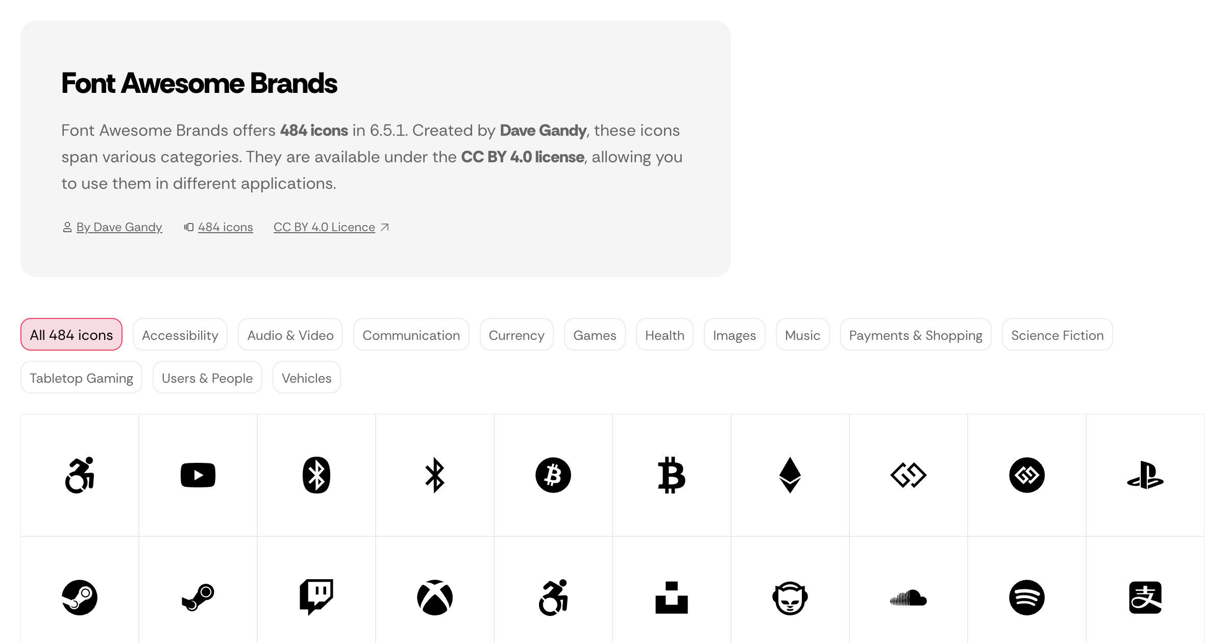 Font Awesome Brands SVG free icons collection — Iconbuddy