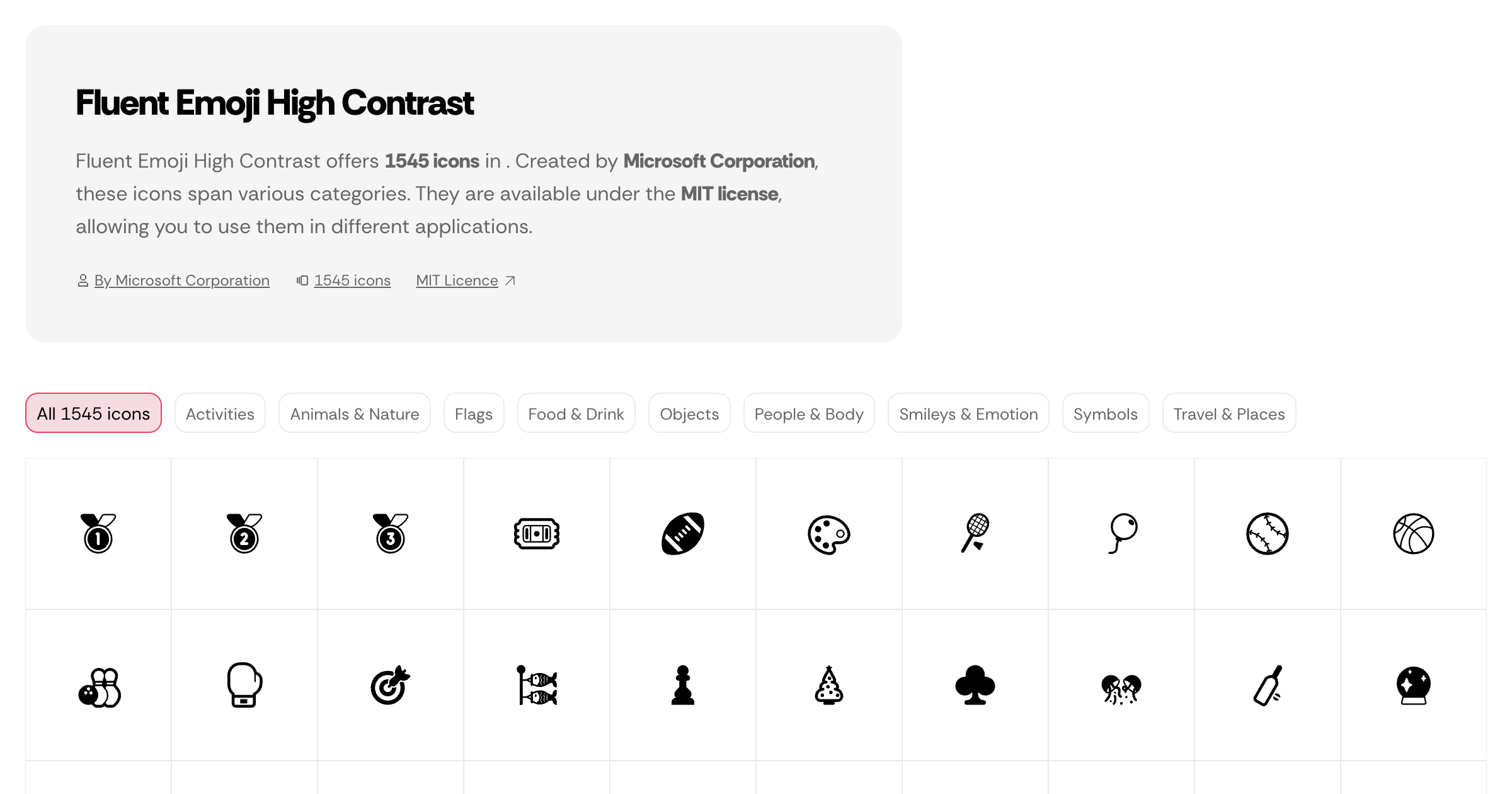 Fluent Emoji High Contrast Icons - 1595 SVG Icons - Iconbuddy