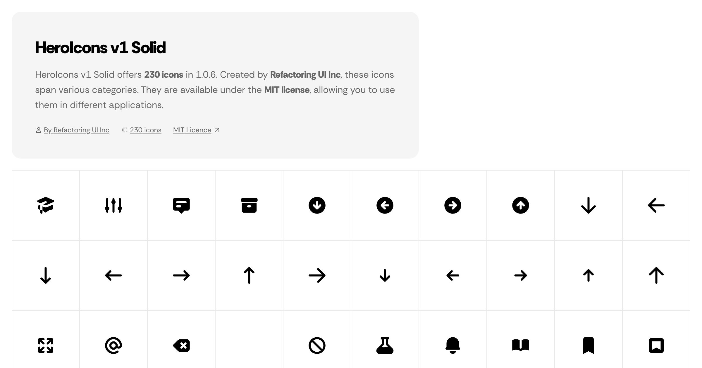 HeroIcons v1 Solid Icons - 230 SVG Icons - Iconbuddy