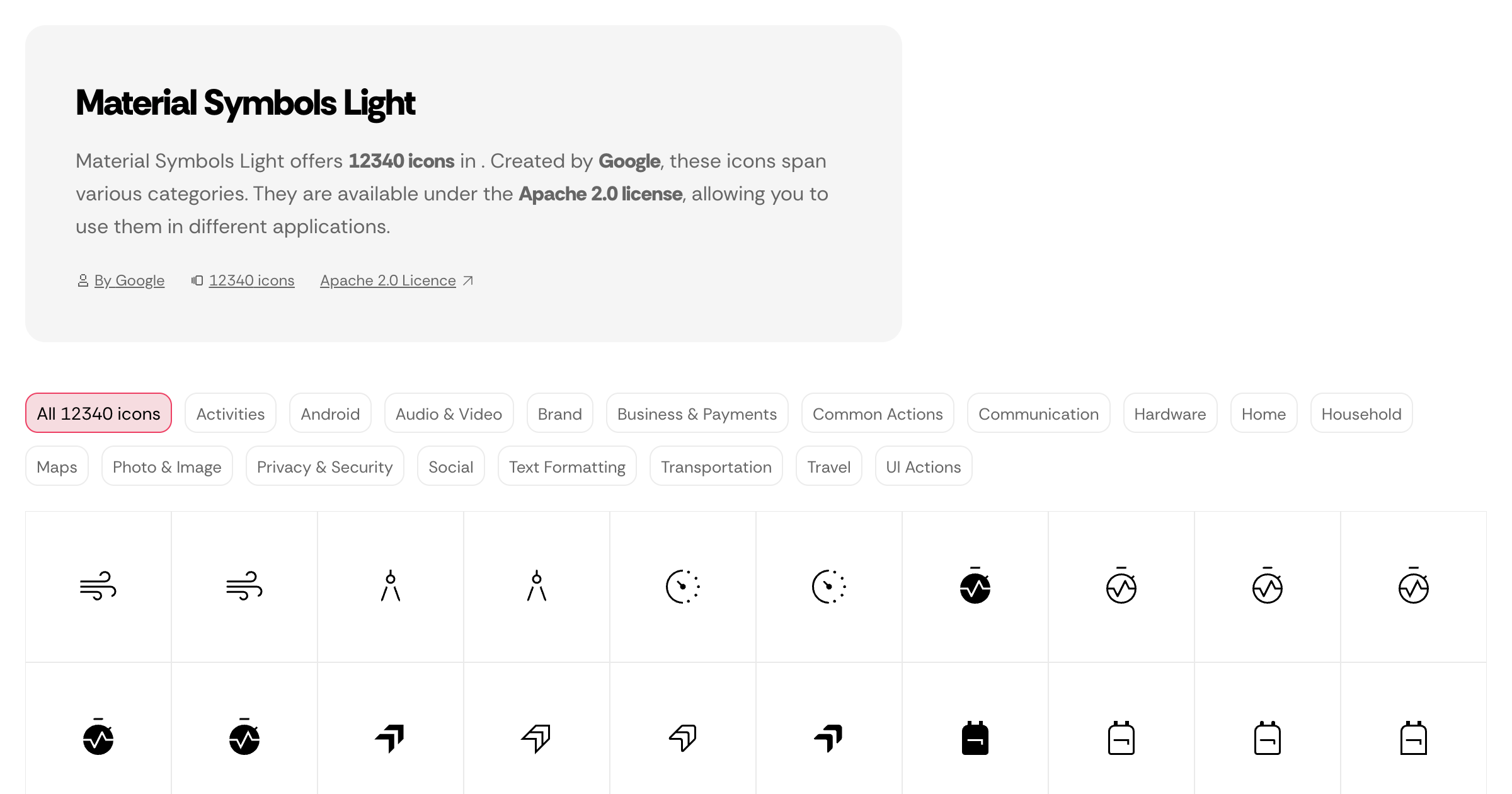 Material Symbols Light Icons - 13870 SVG Icons - Iconbuddy