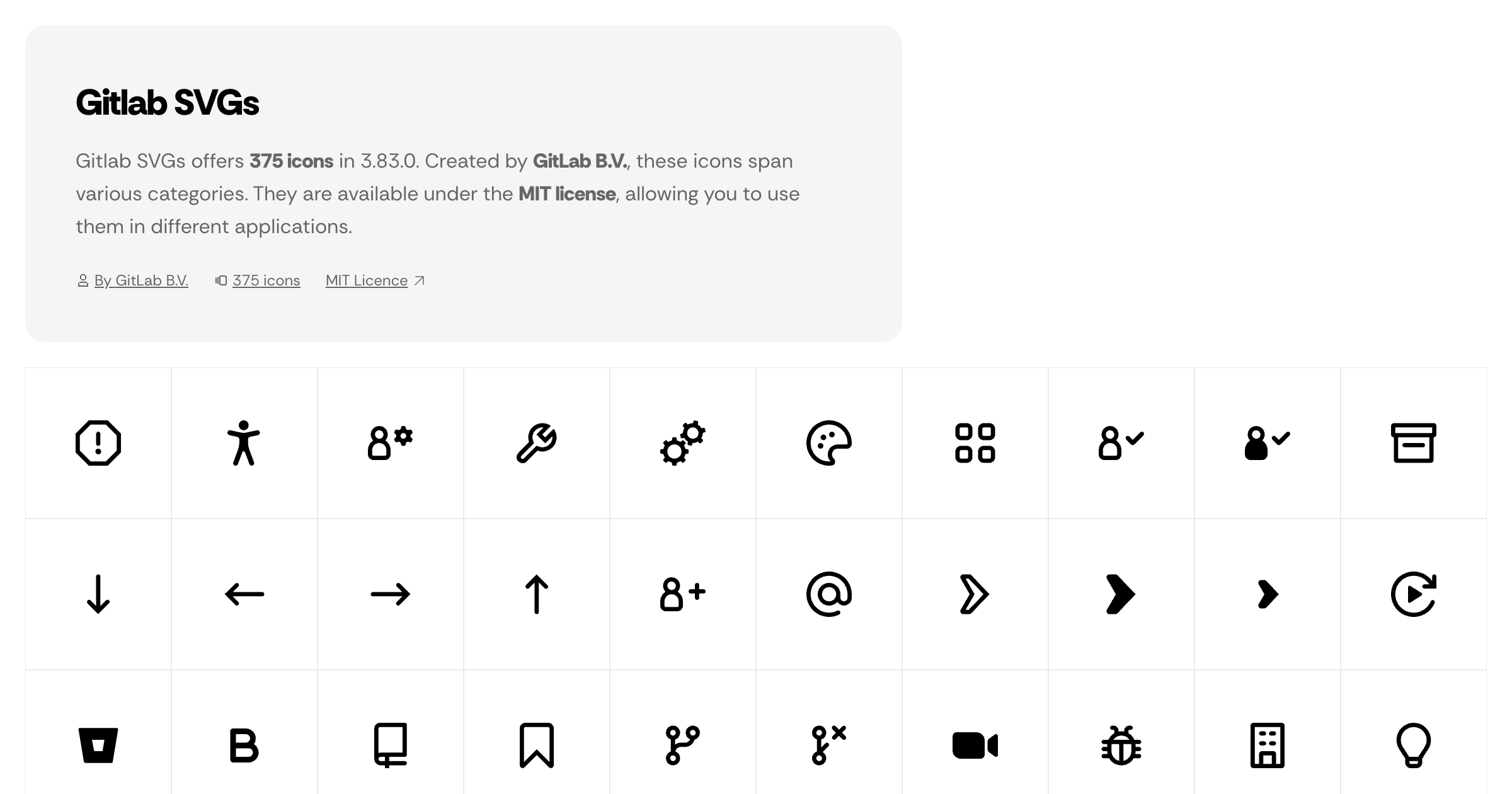 Gitlab SVGs Icons - 385 SVG Icons - Iconbuddy