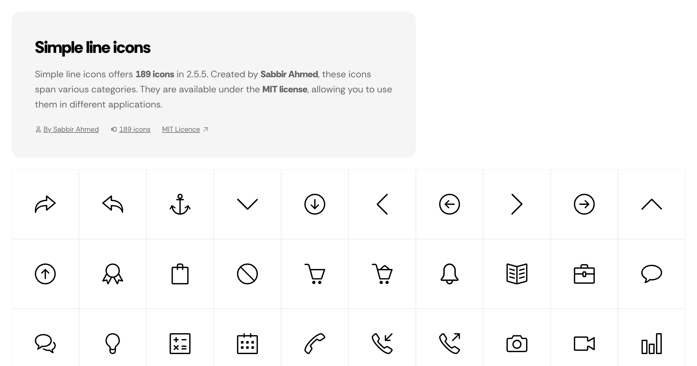 Simple line icons Icons - 189 SVG Icons - Iconbuddy