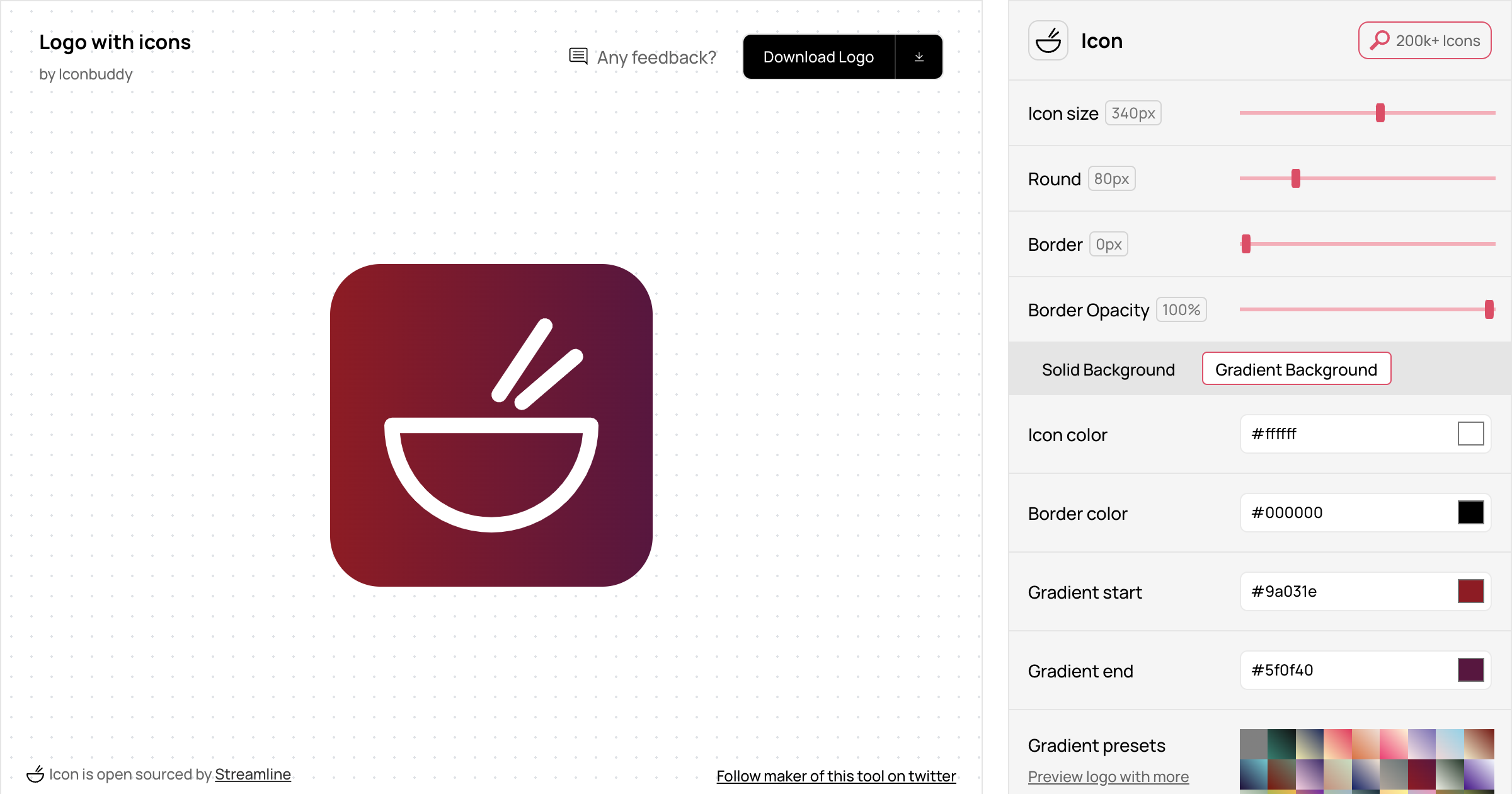 Logo maker — Make logo with 200,000 SVG icons