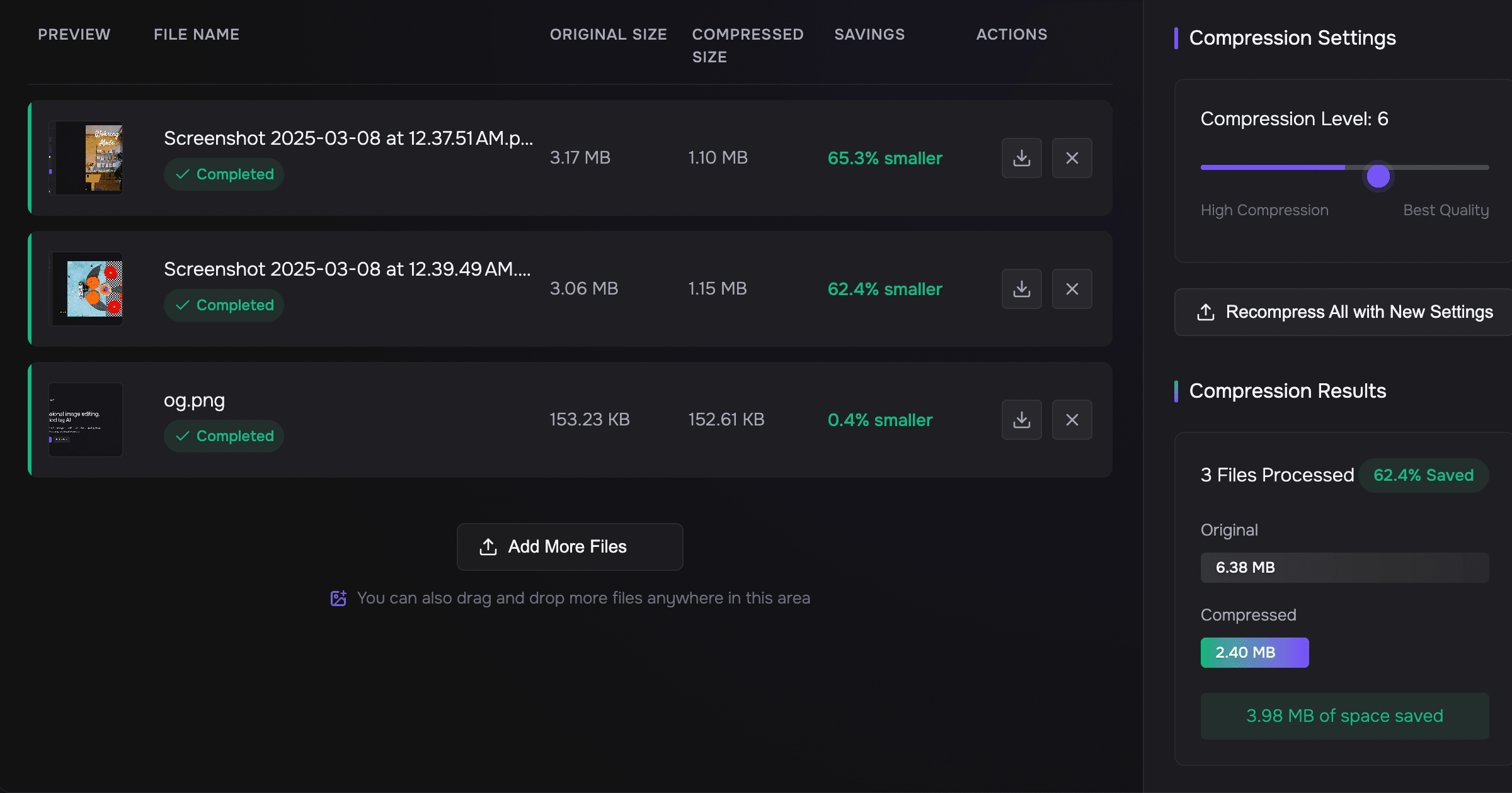 PNG Compressor - Image Editing AI